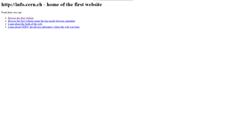 Apa Website Pertama di Dunia? – Microspace Engineering